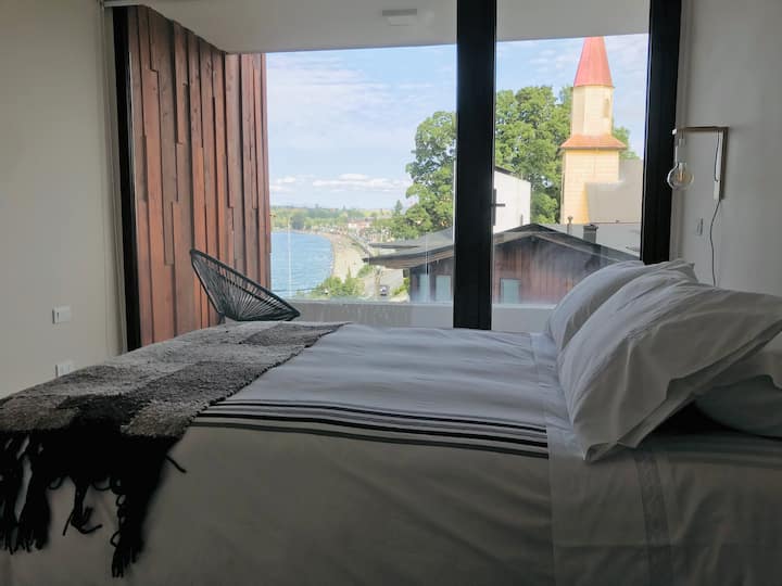 Depto.nuevo, Acogedor,con Vista Al Lago Y Volcanes - Puerto Varas