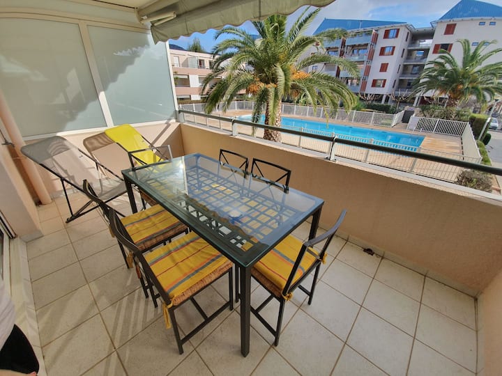 Residence Le Riviera Le Lavandou With Swimming Pool And Beach 500m Away - Le Lavandou