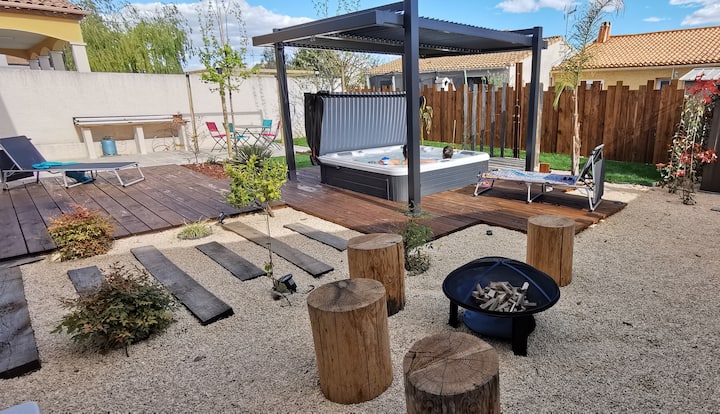 Appart T2 Proche De Montpellier Avec Jardin Et Spa - Baillargues