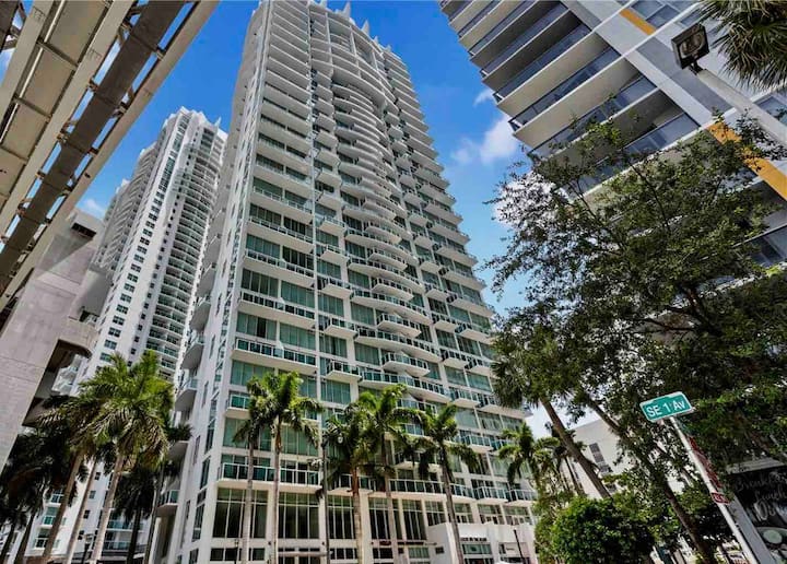 Penthouse 2 Story Loft In Brickell/free Parking -