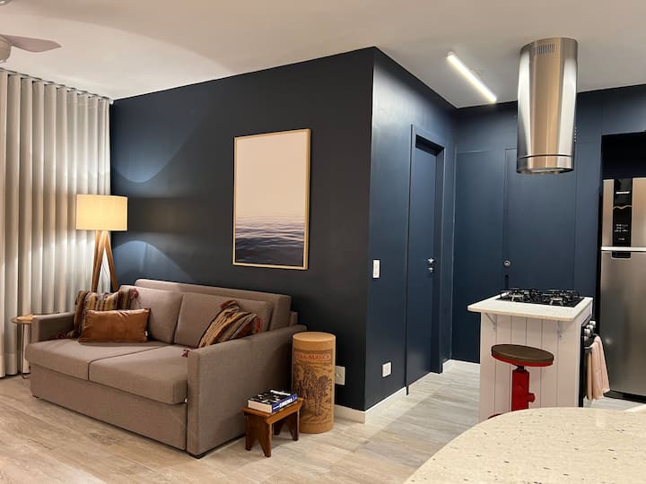 137 Flat Residence Service + 1 Bedroom + Pool+gym - São Paulo