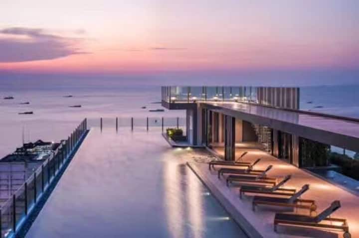 芭堤雅两室96平米全套家电精装修正面海景出租 - Pattaya