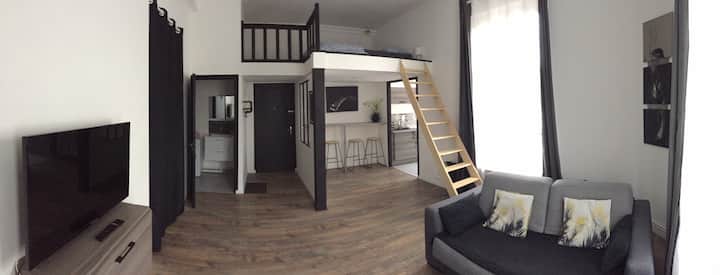 Appart Au Centre-ville Avec Parking Privé Et Wifi - Auxerre