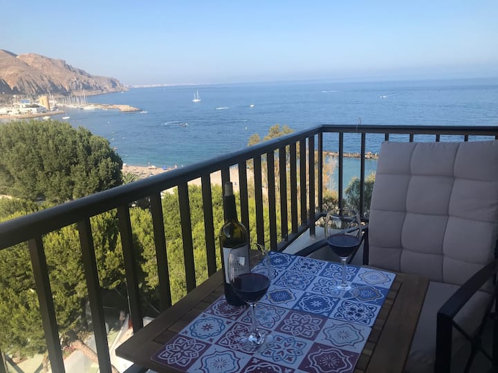 Apartamento 1ª Línea De Playa + Piscina + Parking - Aguadulce