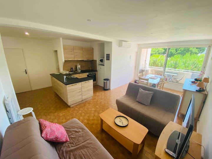 T2  Centre Ville Parking Prive Clim 300m Plage 🏖 - La Grande-Motte