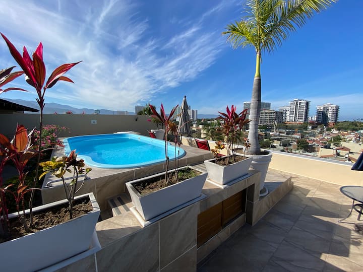 Vallarta Bonito/3hab/alberca/terraza Priv/marina - Puerto Vallarta