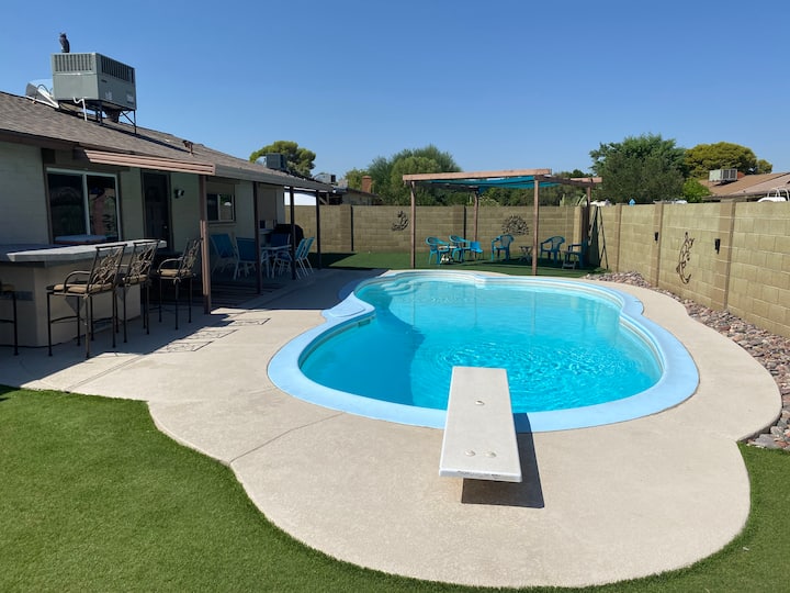 Free Heated Pool In Kid Friendly Home + Game Room - Tempe, AZ