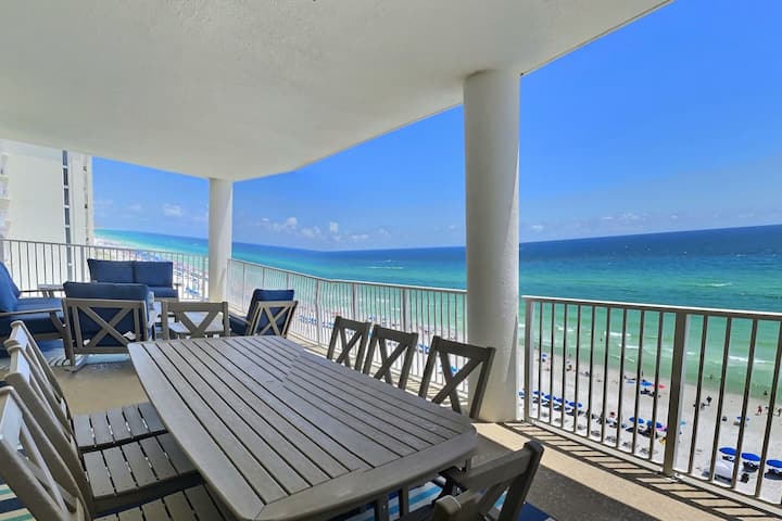 Massive And Beautiful Beachfront Balcony Paradise - Panama City Beach, FL