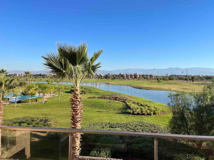 Super 3ch Salon Vue Sur Piscines Golf Prestigia - Marrakesh