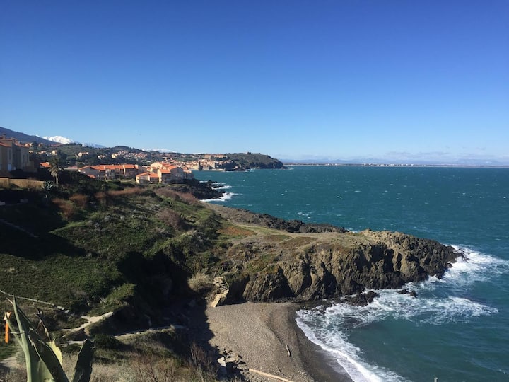 Apart Cosy Clim Wifi 2 Places Parking &300m Plage - Collioure