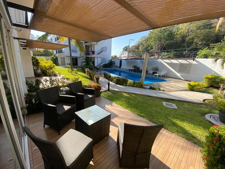 Bonito Depto. A 10 Min De Playa, Wifi, A/c, Cocina - Manzanillo