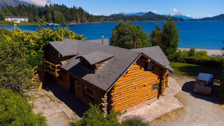 Cabaña Golondrinas Para 12 Pax Con Lago Y Jardín - San Carlos de Bariloche