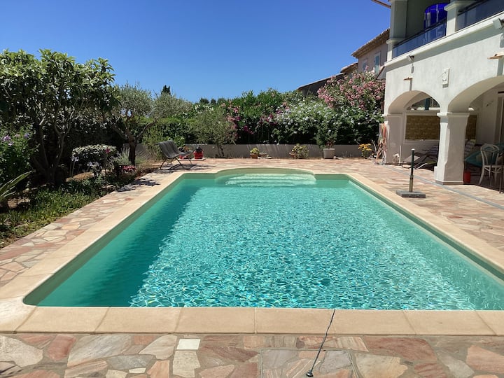 T2, Rez De Chaussée De Villa Avec Piscine - Le Pradet