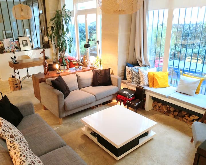 Exceptionnel Duplex 130 M2, 12p, Terrasse-jardin! - Paris