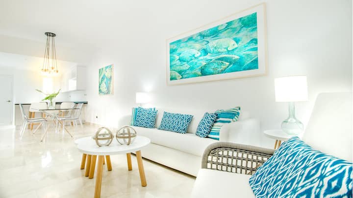 Luxe Beach & Golf Condo | Free Golf Cart - Caribbean