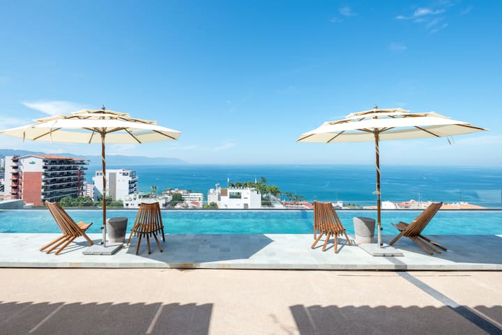 Peovallarta - 1 Bedroom Ocean View Condo At 105º Sail View - Puerto Vallarta