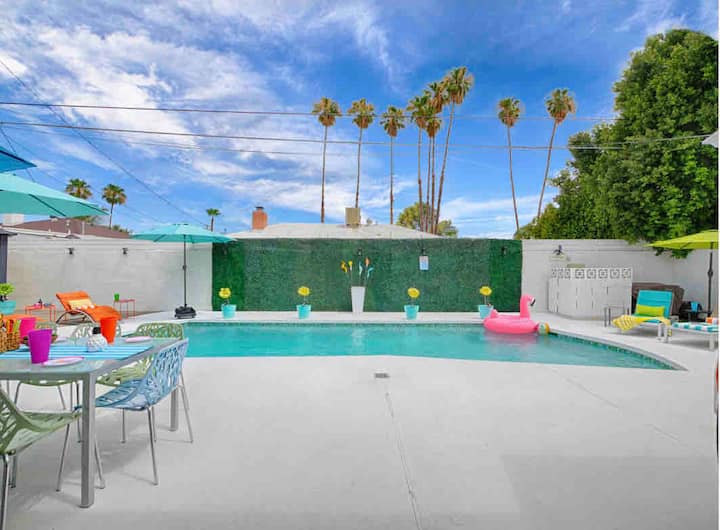 P.s. Fun Mid Mod 4br Bbq Pool, Pet Friendly! - Cathedral City, CA