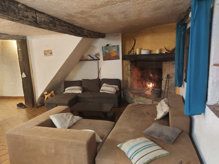 Maison Chaleureuse Avec Cheminée - Gréolières les Neiges