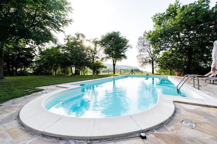 Villa Con Giardino,piscina,idromassaggio Vistamare - Fano