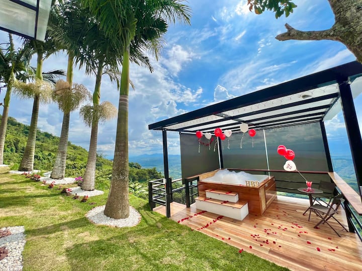Cabaña La Mejor Vista, Incluye Transporte+jacuzzi - Marsella