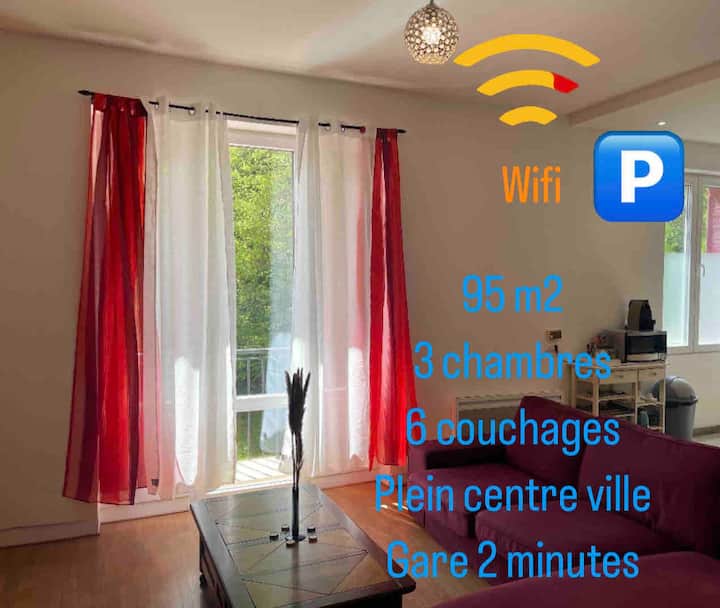 Splendide T4#6lits#3 Chambres /Genève /Paris#gare/ - Bellegarde-sur-Valserine