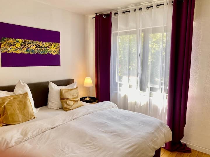 2-zimmer Wohnung Viel Grün & Sonne Platz Für 3 - Karlsruhe