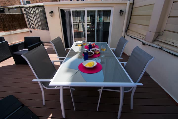 Great Terrace Apartment - La Barceloneta