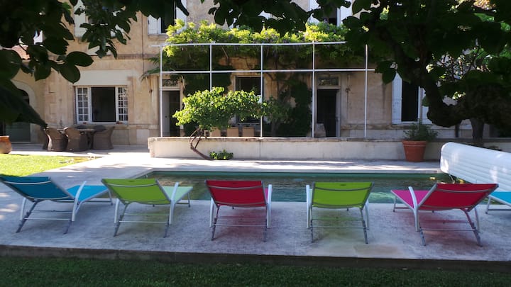 Authentique Mas Provençal Avec Piscine - Cavaillon