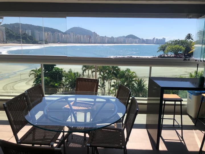 Apartamento De Frente Para A Praia Astúrias - Guarujá