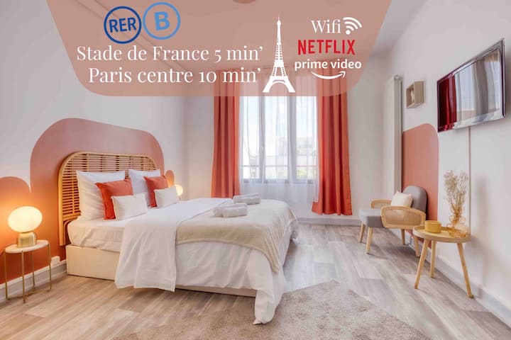 Le Picasso : Charmant Studio à 7 Minutes Du Rer B - Drancy
