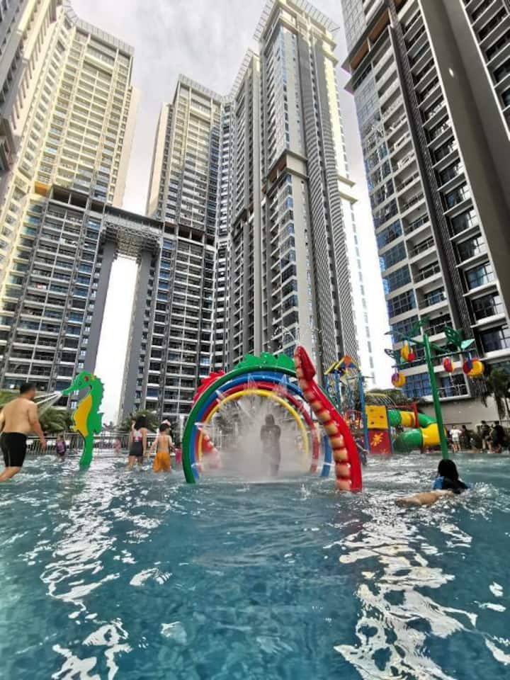 水上乐园Atlantis| Jonker5min|2bed |4pax 市区 - Malacca