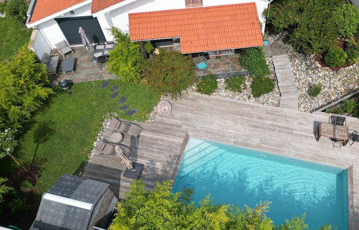 Appartement Mitoyen D'une Villa, Piscine Chauffée - Bidart
