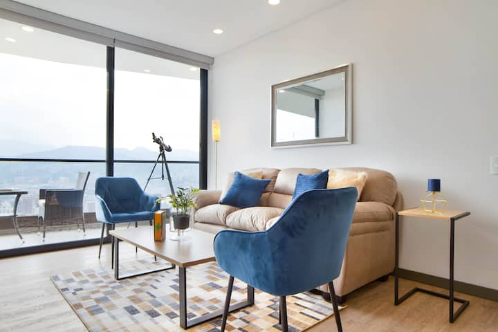 "Cozy Flat In El  Poblado With Lovely View" - Envigado