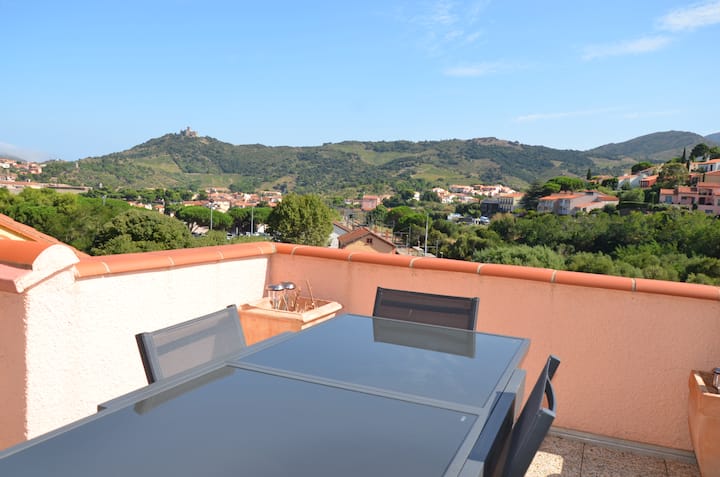Appartement-terrasse-clim-proche Centre - Colliure