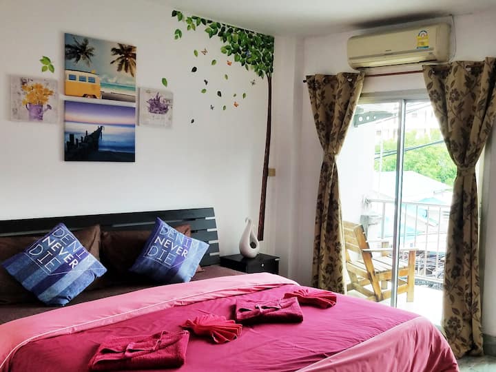 Clean & Comfy Patong Private Rm/bathroom/balcony 4 - Patong Beach