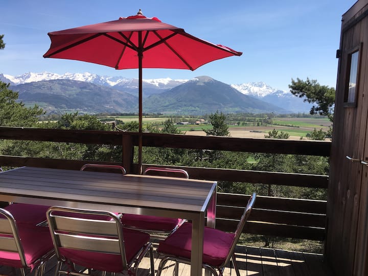 Cadre Exceptionnel, Maison En Bois, Vue Magnifique - Mens