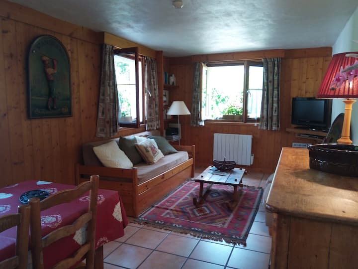 Appartement Dans Chalet Aux Pied Des Pistes - Megève