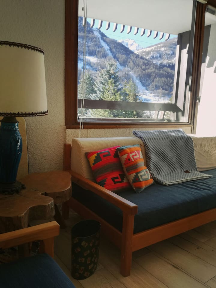 Appart Pied Et Vue Montagne - 4/5 Pers - 2 Ch - Serre Chevalier