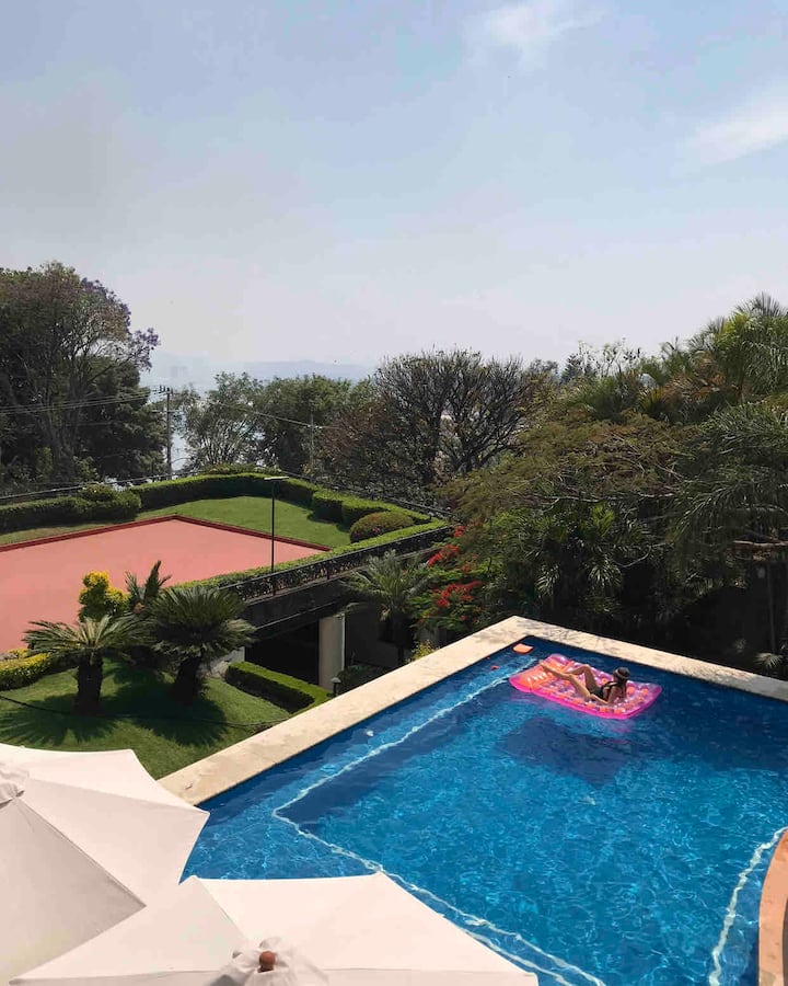 Casa Con Alberca, Cancha, Vista Y Privacidad Total - Cuernavaca