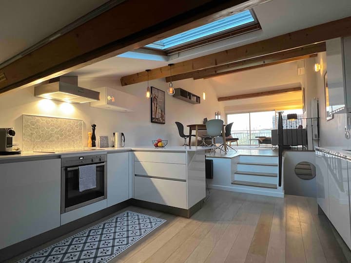 5* Sea&mountain View/2 Levels/ac/fibre Optic Wifi - Antibes