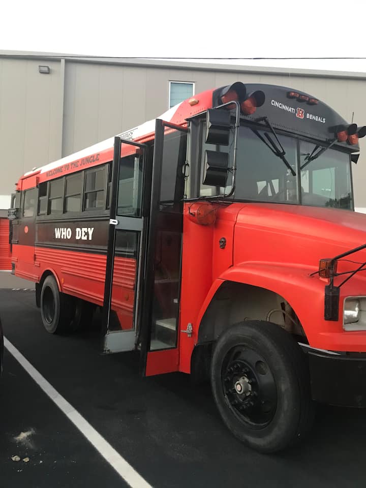 Fan Bus For Football Themed Parties! - Cincinnati, OH