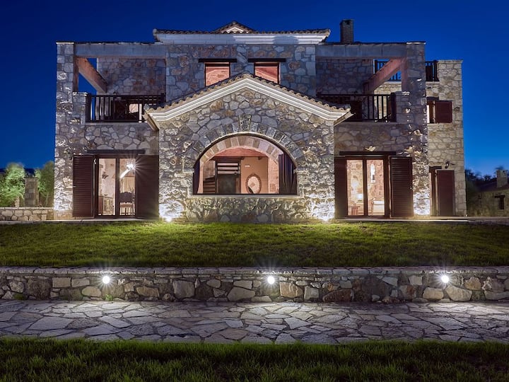 Palazzo Stone Villa | 5br Private Retreat With Po - Zakynthos