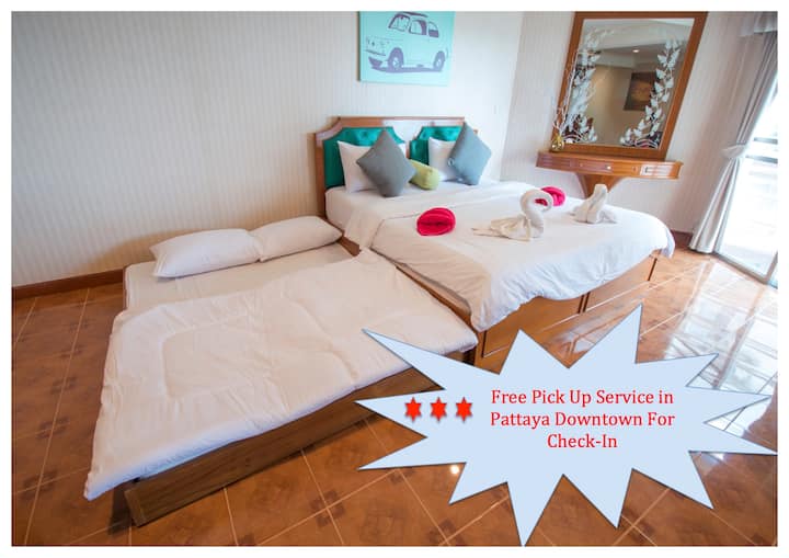 ★Large Spacious Room★near Beach★private Bar Inroom - Pattaya City