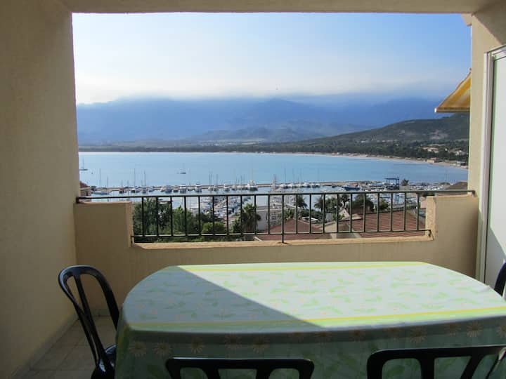 2p Avec Vue Exceptionnelle Climatisé Et Parking - Calvi