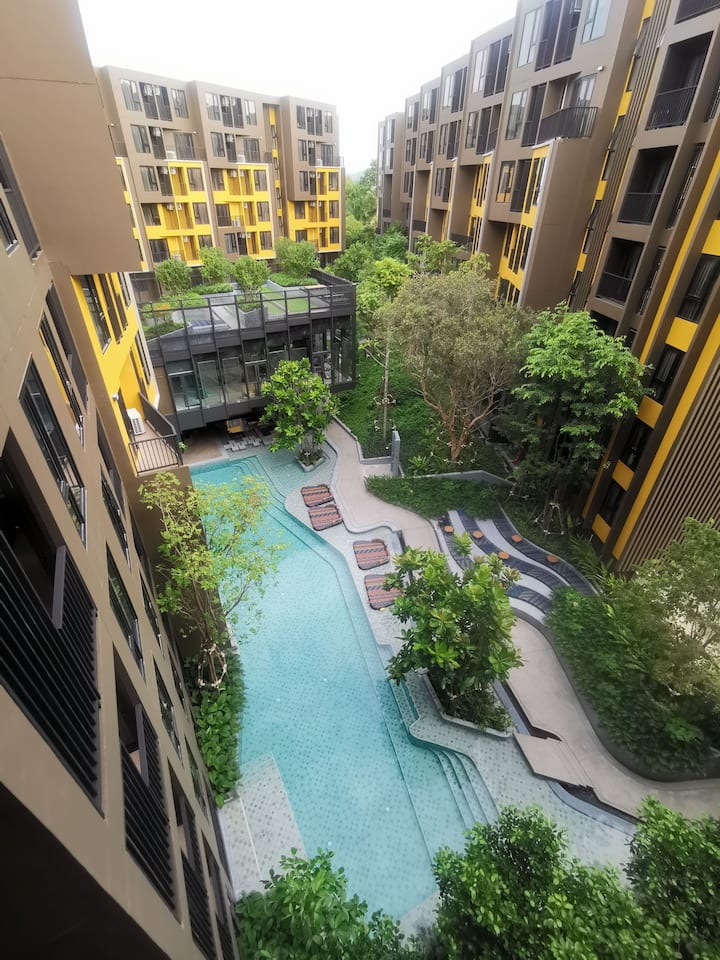 Pool Garden View 1br At The Base Central Phuket - Phuket