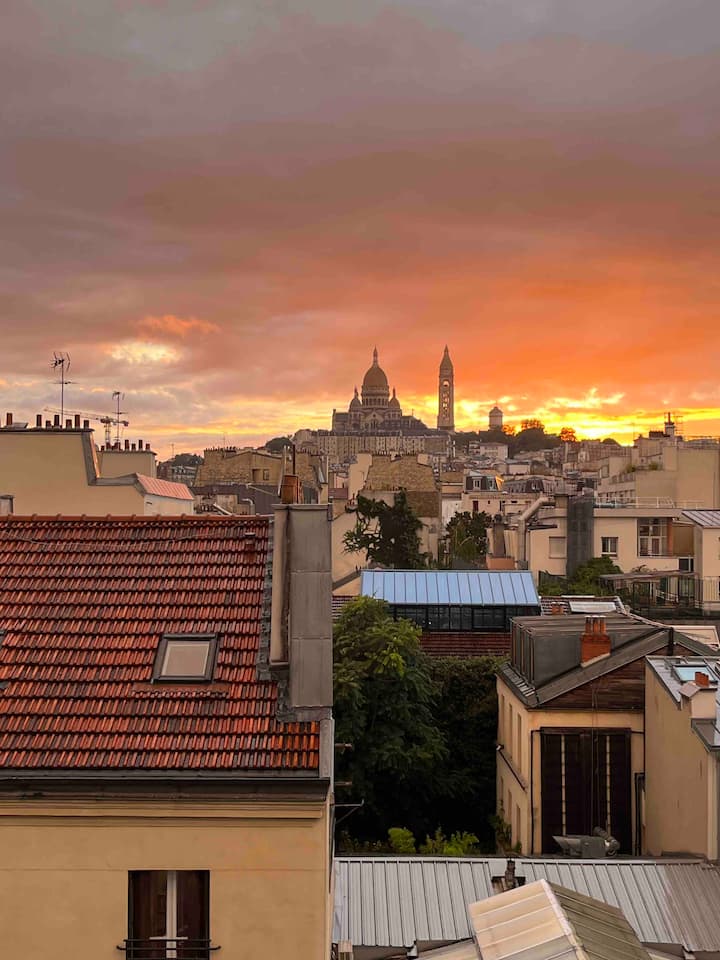 Appartement Lumineux, Vue Sacré-cœur Montmartre - Paris