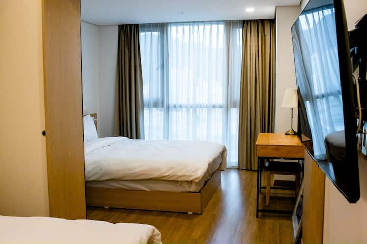 17[센텀빅토리아호텔]패밀리트윈#부산 해운대 Bexco 컨벤션센터#무료주차#지하철1분#31 - Busan