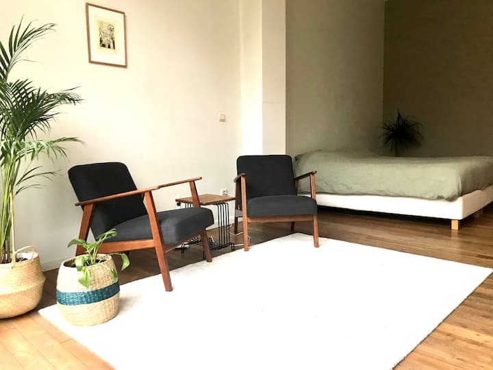 Ruime Kamer Met Balkon En Badkamer In Stadscentrum - Leuven (Louvain)