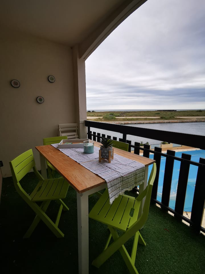 Appartement 4/6 Personnes. Vue Mer, Parking Privé - Saint-Cyprien