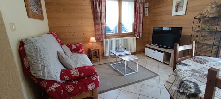 Appart En Chalet 4 Pers, 1 Ch , Wifi, Parking - La Clusaz